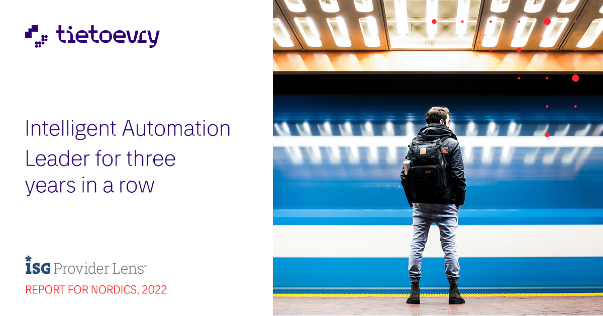 Tietoevry named Leader in ISG 2022 Intelligent Automation