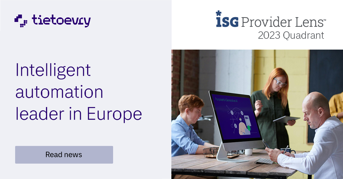 European Leader in ISG's Intelligent Automation Services report
