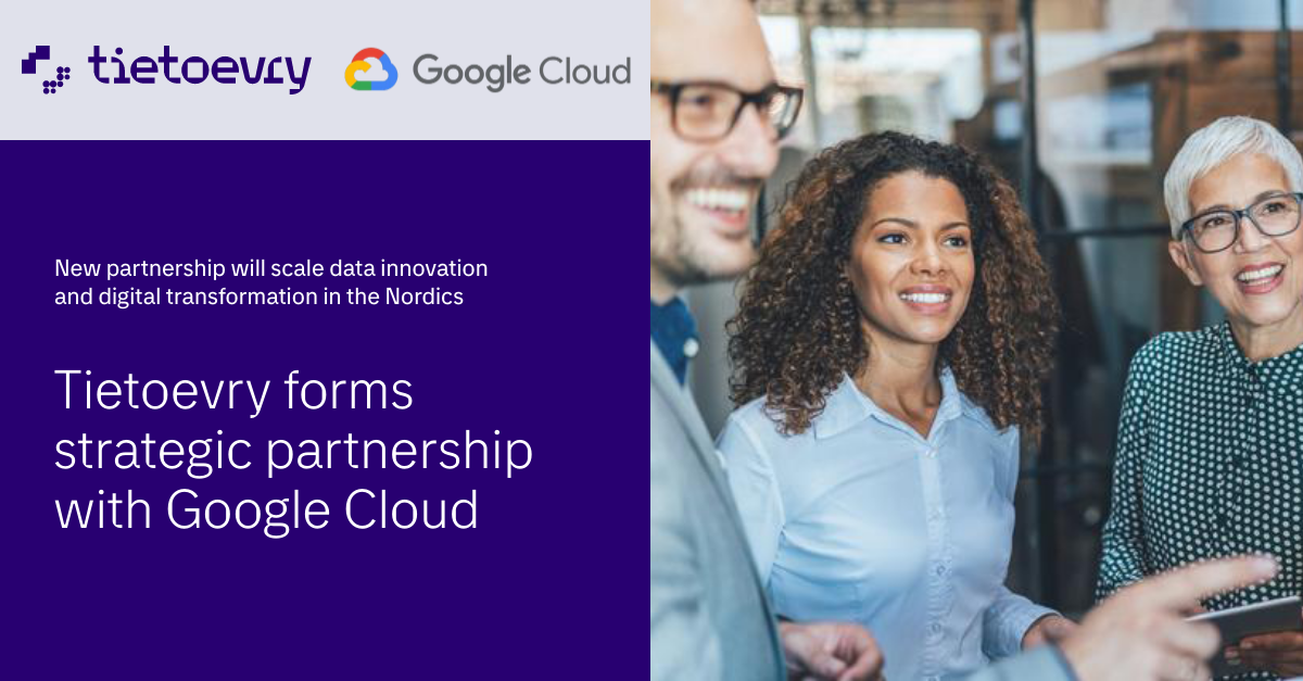 Tietoevry forms strategic partnership with Google Cloud
